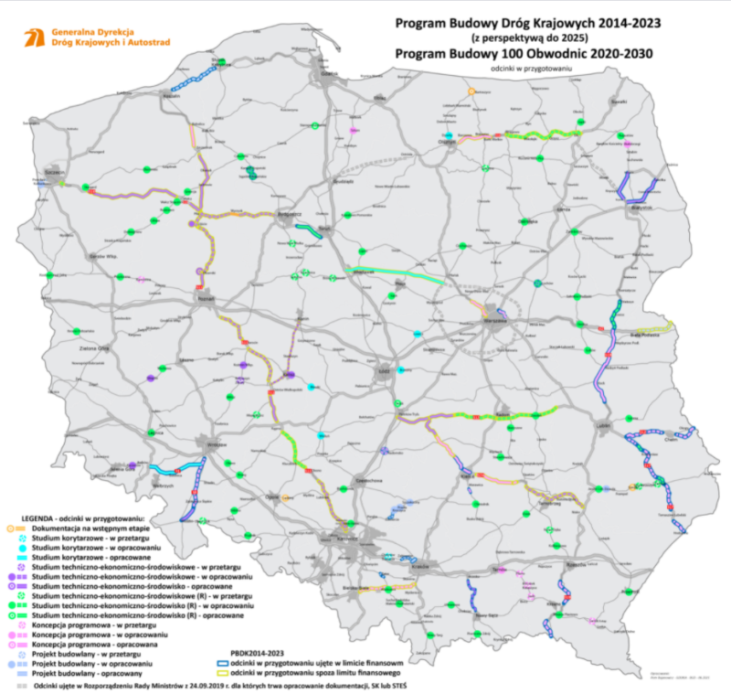 Ambitne plany GDDKiA - ponad 2800 km nowych dróg. Gdzie powstaną ... Ambitne plany GDDKiA - ponad 2800 km nowych dróg. Gdzie powstaną ...
